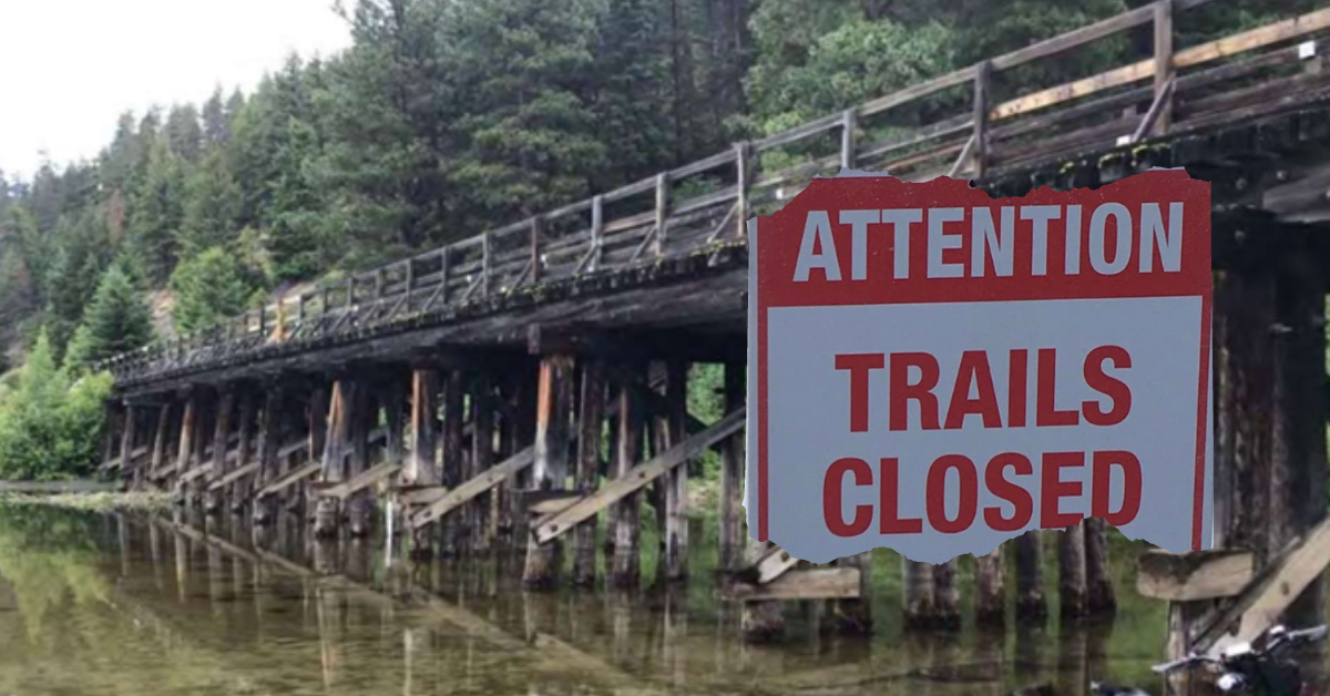 KVR Rail Trail – 2021 Flood - BC Rail Trails